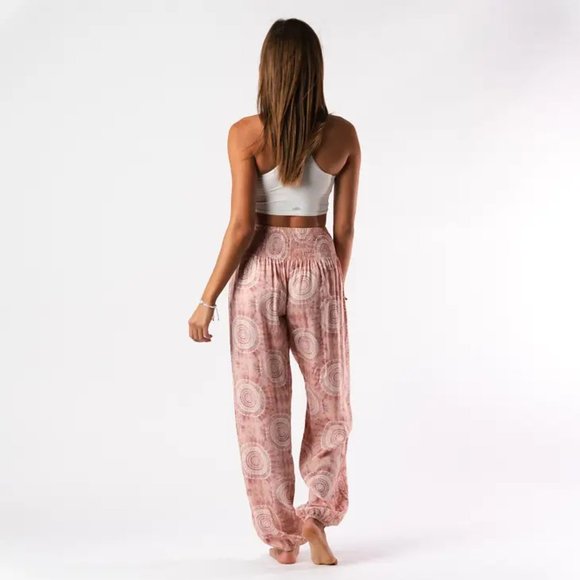Luna | Pants & Jumpsuits | Pink Harem Pants | Poshmark